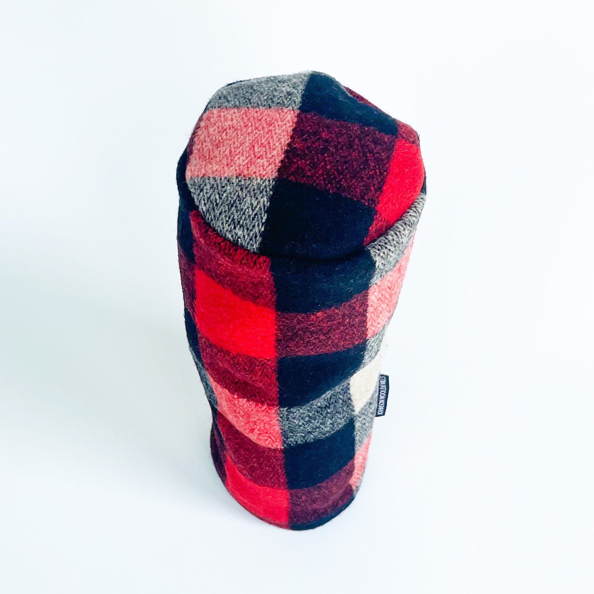 Wool Driver Headcover - Red Ivory Black Buffalo Check – Johnson Woolen ...