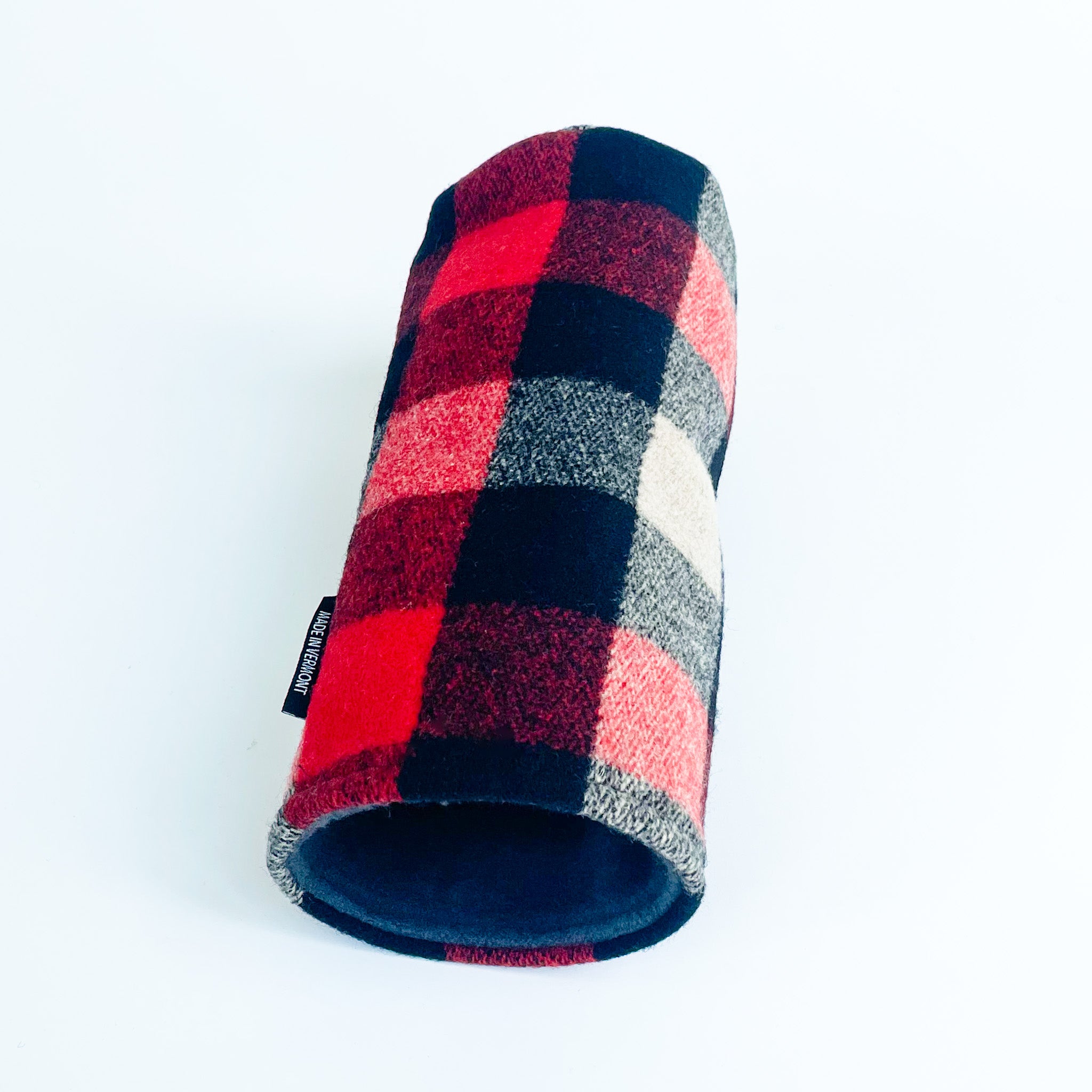 Wool Driver Headcover - Red Ivory Black Buffalo Check – Johnson Woolen ...