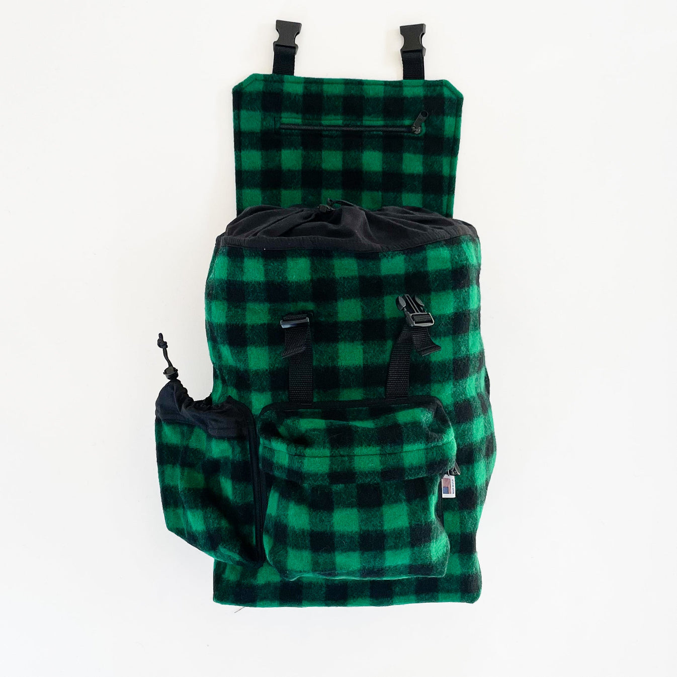 Day Pack - Green Black Buffalo – Johnson Woolen Mills