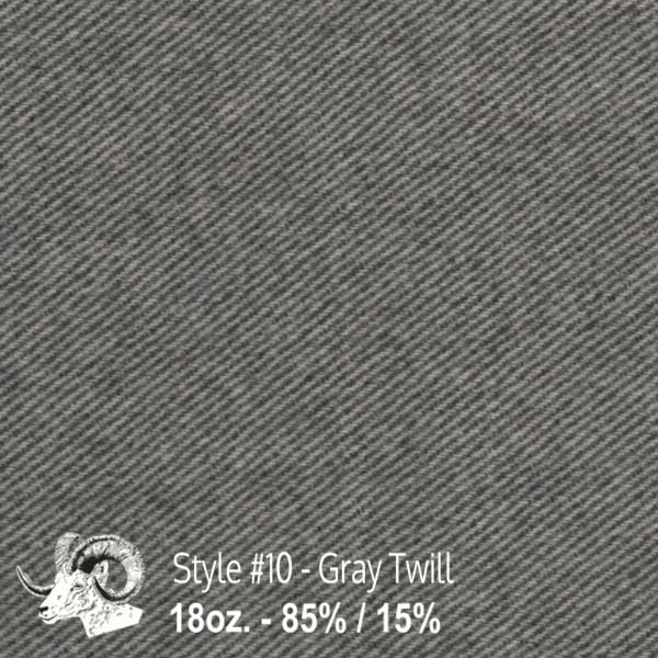Wool Swatch - 10 - Gray Twill – Johnson Woolen Mills